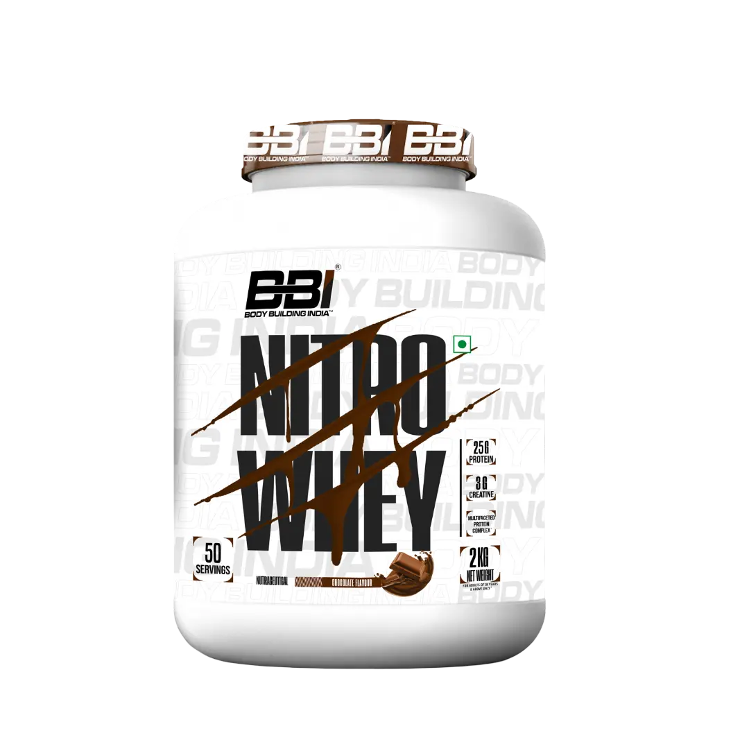BBI Nitro Whey Protein - Protein with Creatine, Test Support and ...