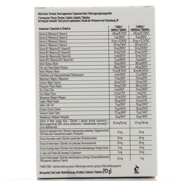 FA Multi Active Formula 60 Tablets - Body Building India