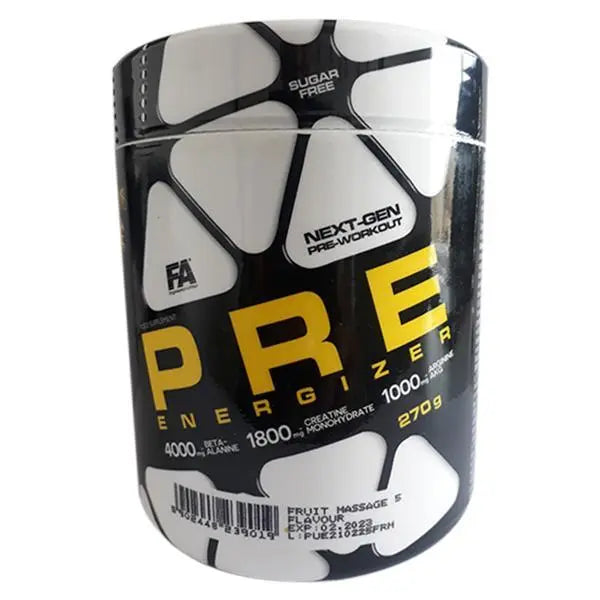 FA PRE ENERGIZER PRE WORKOUT 45 SERVINGS 216GM - Body Building India