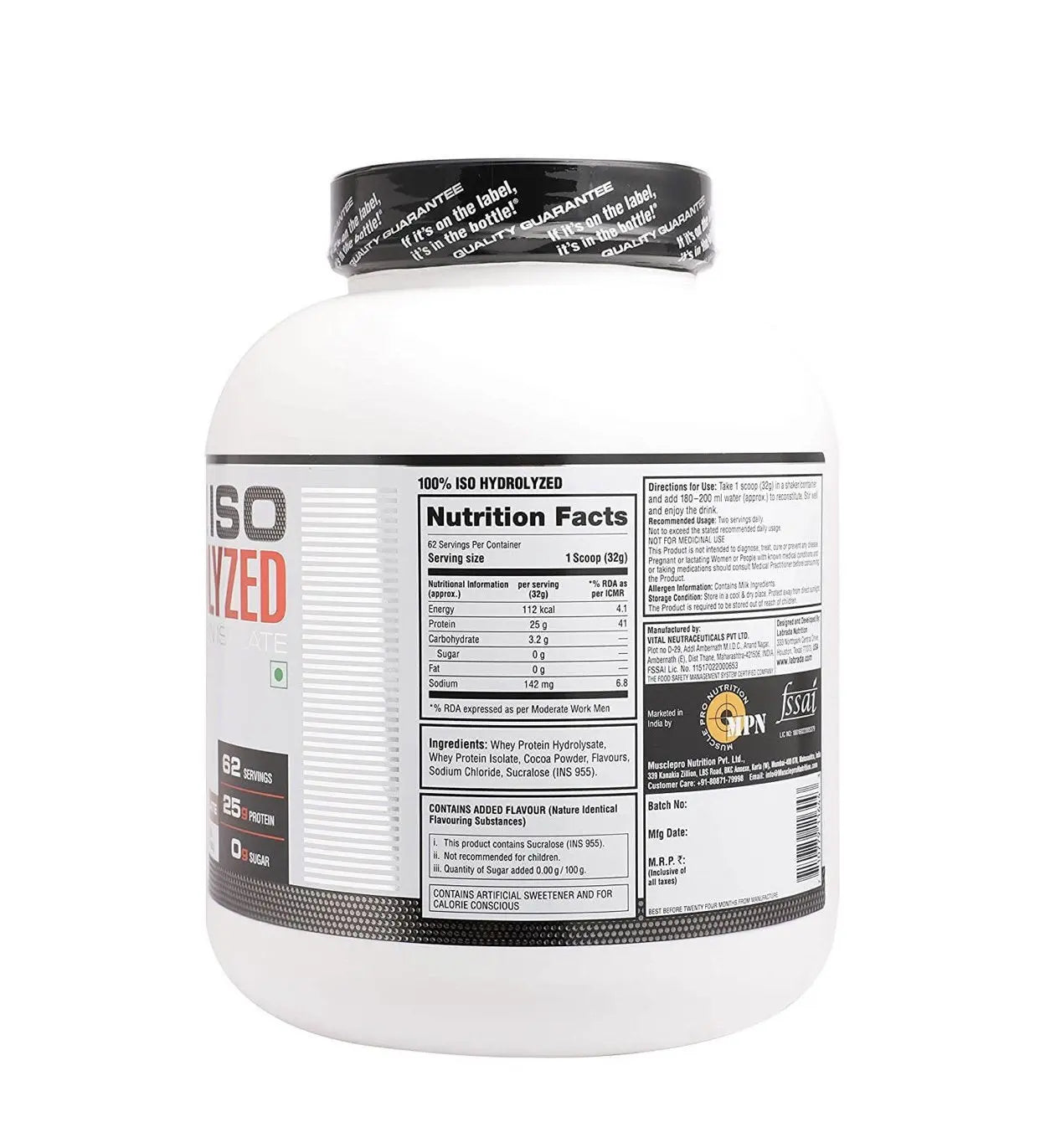 Labrada 100% ISO Hydrolyzed Whey Protein - Body Building India