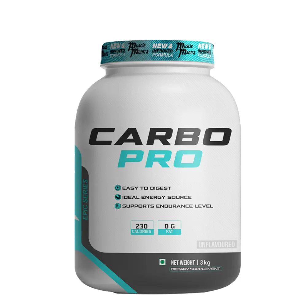 Muscle Mantra Carbo Pro 3 kg (Unflavored) - Body Building India