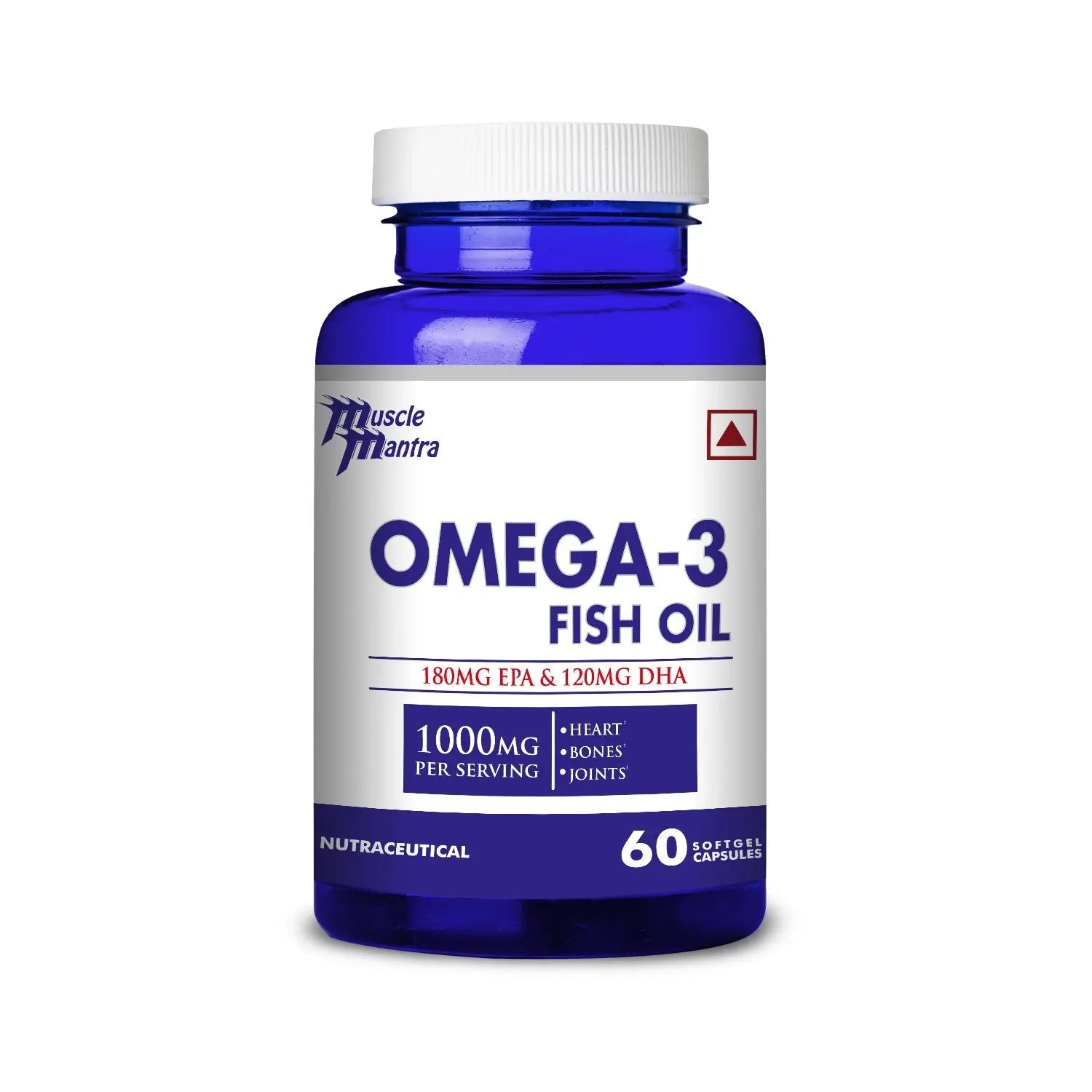 Muscle Mantra Omega-3 1000mg -60 Softgel Capsules - Body Building ...