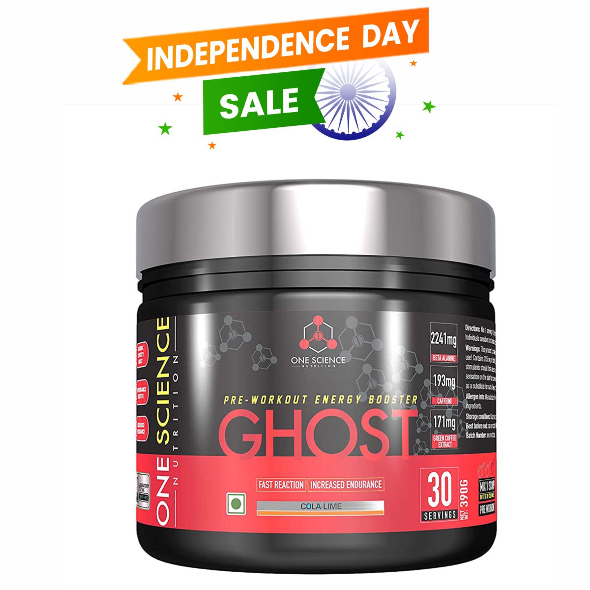 One Science Ghost Pre Workout 390 g – Body Building India
